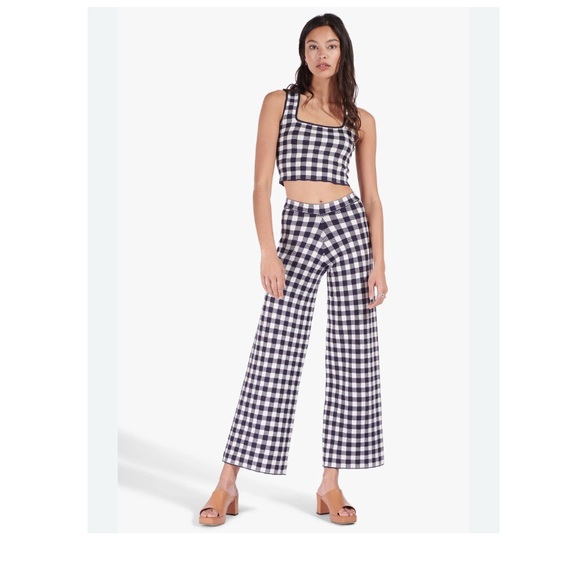 STAUD | Pants & Jumpsuits | New Staud Avalanche Gingham Pants And Top ...